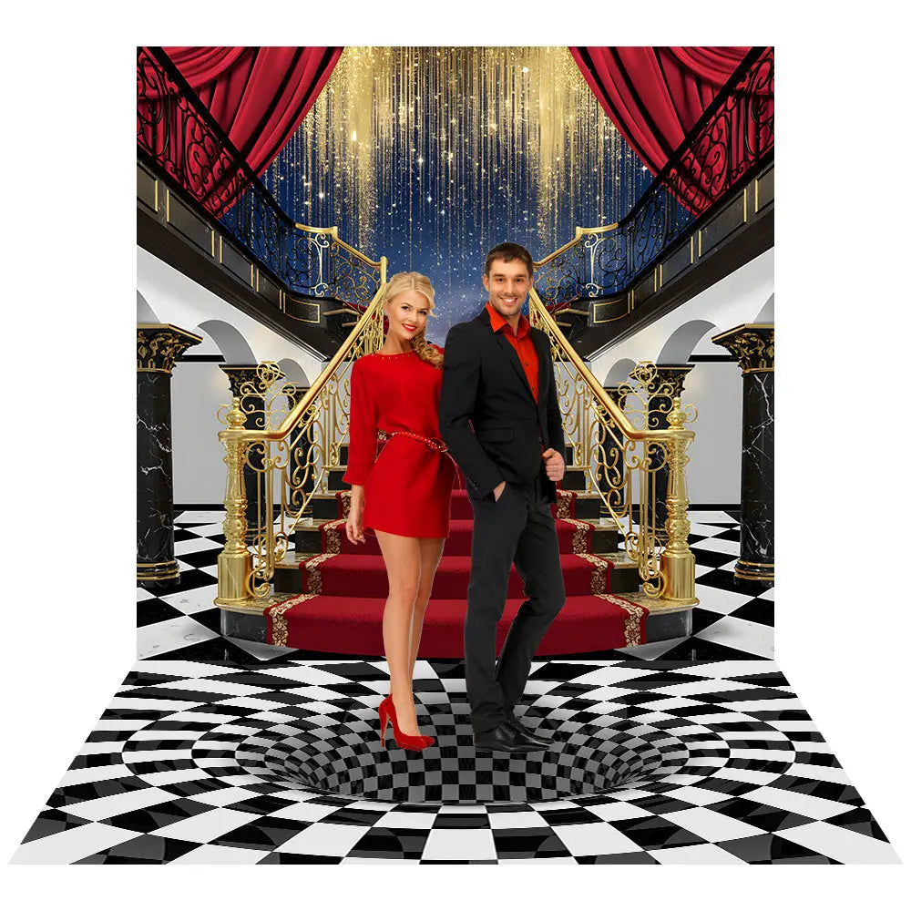 Elegant Black Tie Event Photo Backdrop