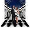 Black Tie Formal Event Photo Backdrop, Backgrounds Banners