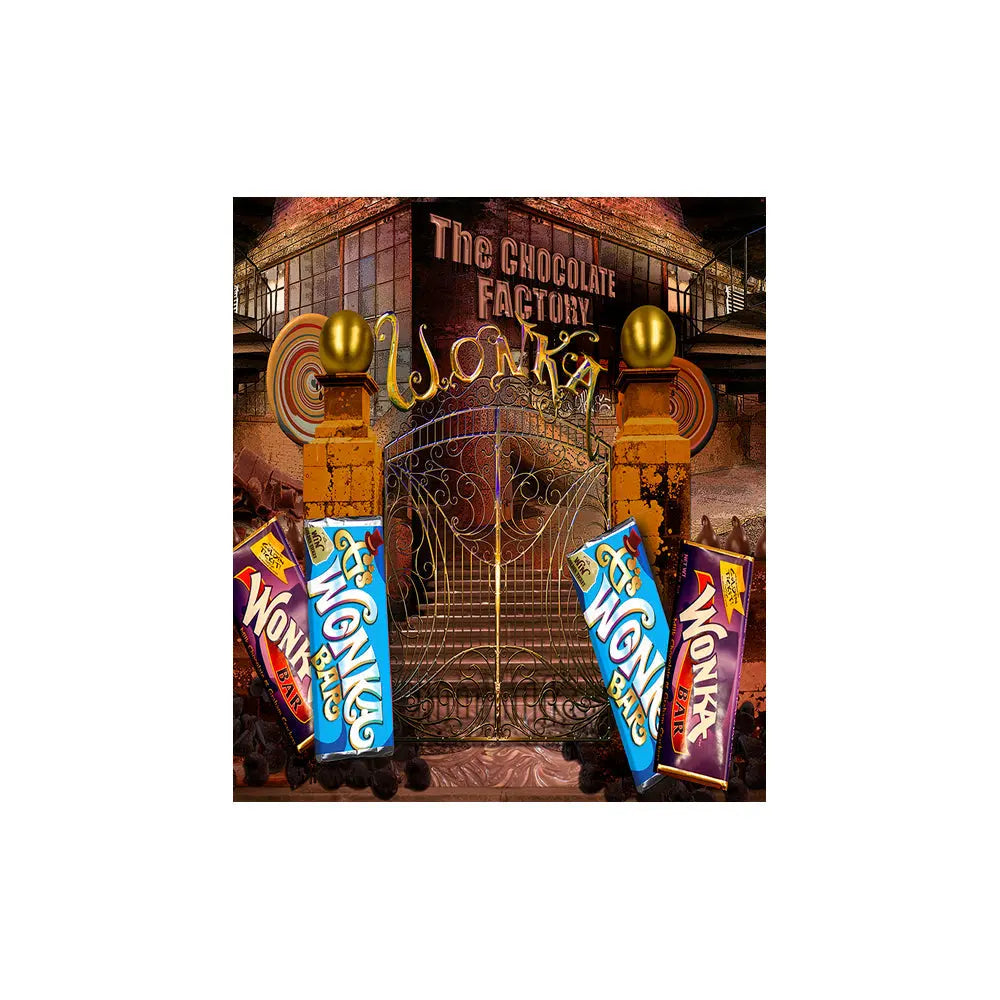 Willy Wonka Chocolate Factory Gates Photo Backdrop - Alba Backgrounds
