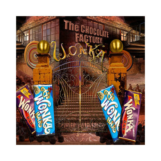 Willy Wonka Chocolate Factory Gates Photo Backdrop - Alba Backgrounds